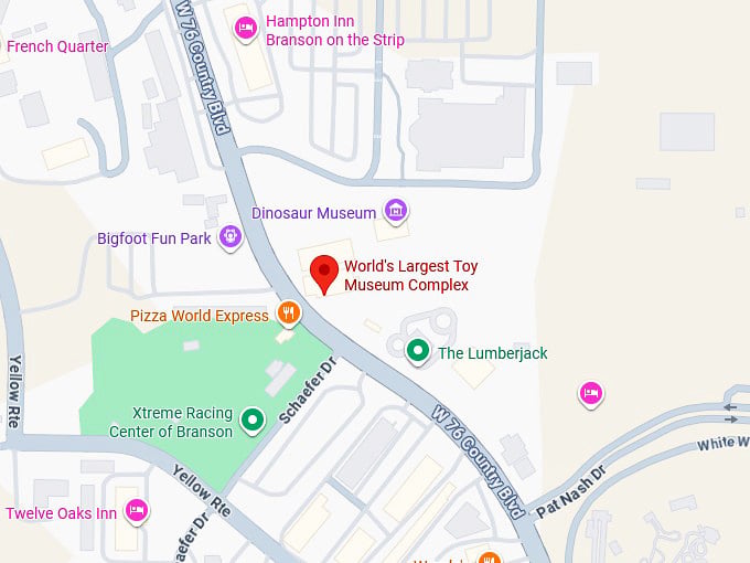 16. world's largest toy museum complex map