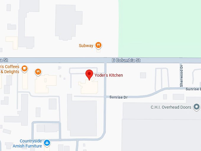 16. yoder's kitchen map