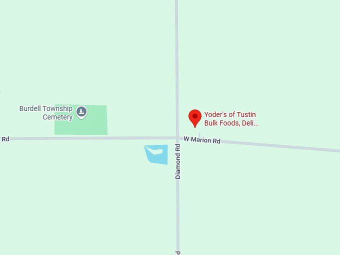 16. yoder's of tustin bulk foods, deli, bakery, furniture map