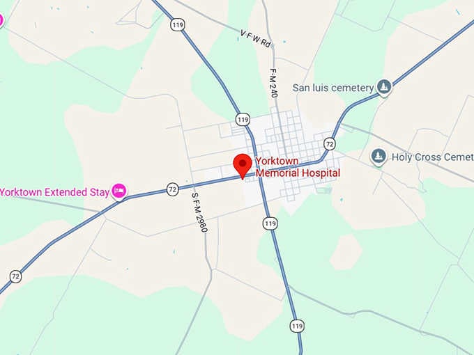 16. yorktown memorial hospital map
