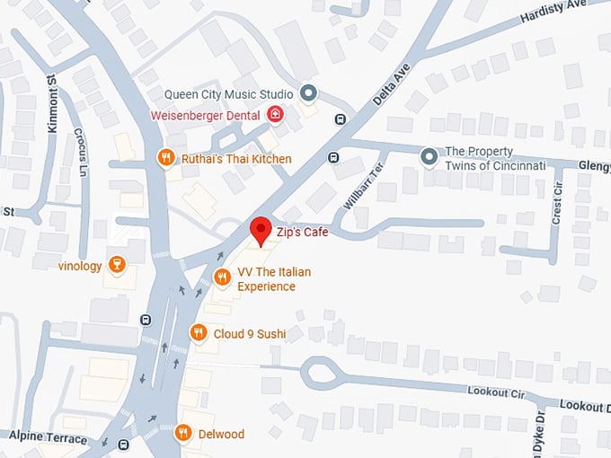 16. zip's cafe map