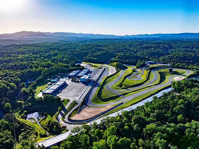 Nestled in the North Georgia mountains, this racing paradise looks like a video game come to life.