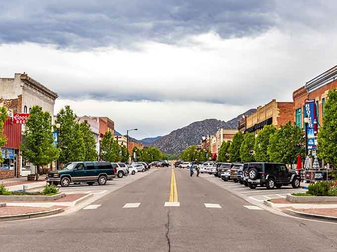Mountains frame Main Street like a postcard you'd actually want to send home to jealous friends.