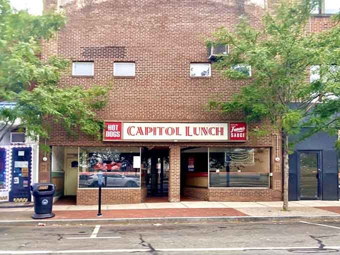 Classic brick storefront charm meets serious hot dog business&mdash;this Main Street gem has been feeding happy customers for generations.