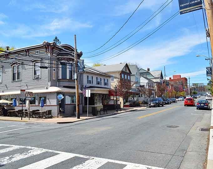 Classic Main Street architecture meets outdoor dining where historic storefronts invite you to slow down and savor.