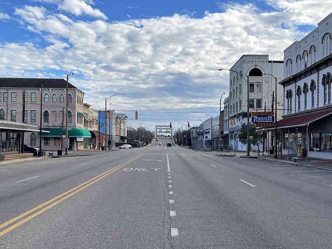 Wide open streets and historic storefronts where your biggest traffic jam is waiting for someone to parallel park.