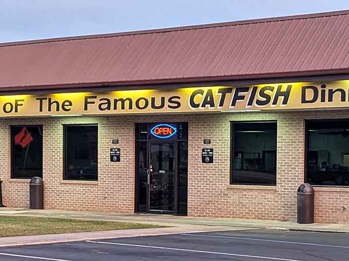 That sign doesn't whisper promises, it shouts them with the confidence of a restaurant that's earned every word.