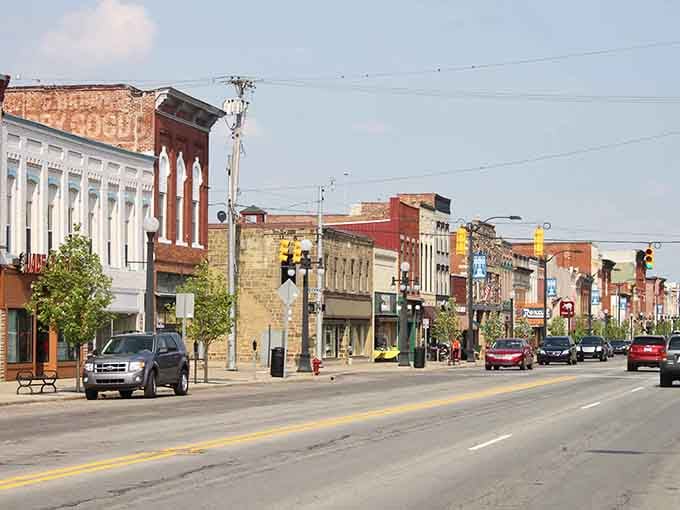 Marshall's downtown stretches out like a perfectly preserved postcard where every brick building tells a century-old story.