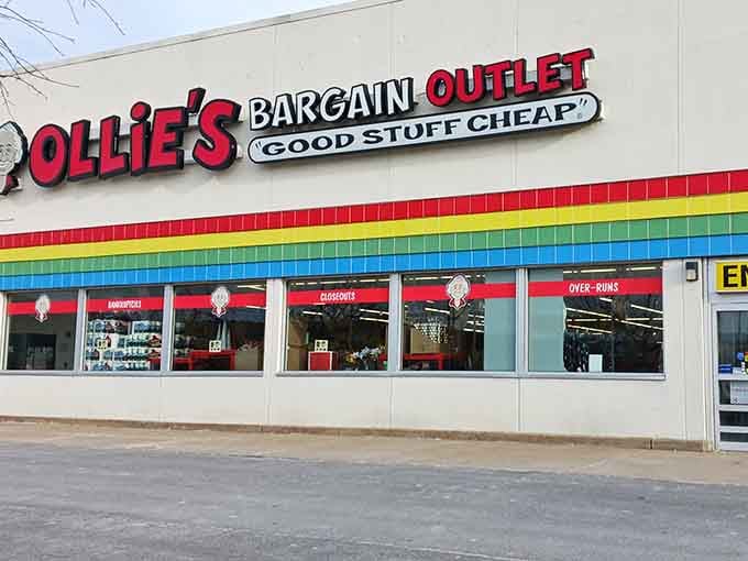 That rainbow stripe isn't just decoration; it's a promise that happiness and savings live under one roof.