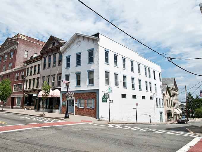 Classic storefronts line up like old friends waiting to share stories from generations past.