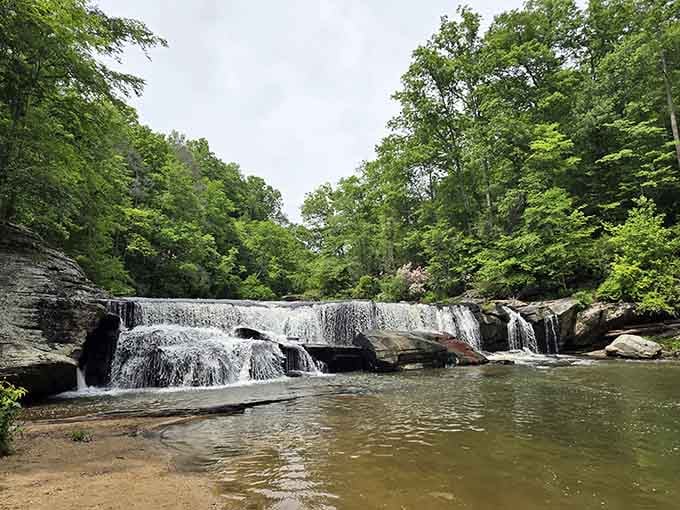 Nature's own infinity pool spreads across these ancient rocks, inviting you to cool off in style.