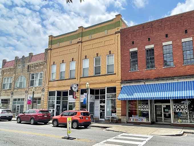 Classic storefronts line Main Street like a Norman Rockwell painting come to life in brick and mortar.