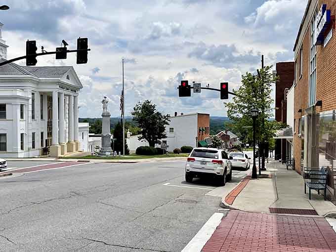 That white-columned courthouse could make Atticus Finch feel right at home in this classic Virginia downtown.