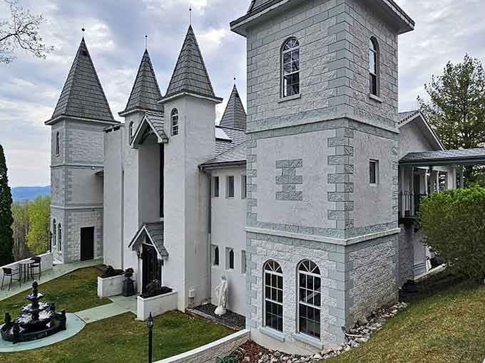 Those white stone towers rising from the Blue Ridge Mountains prove someone took their fairy tale dreams seriously.