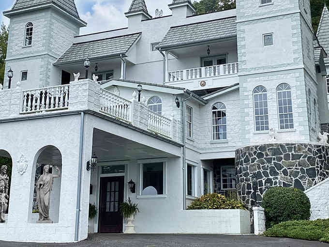 Those white towers and elegant balconies prove fairy tales can come true in the Blue Ridge Mountains.