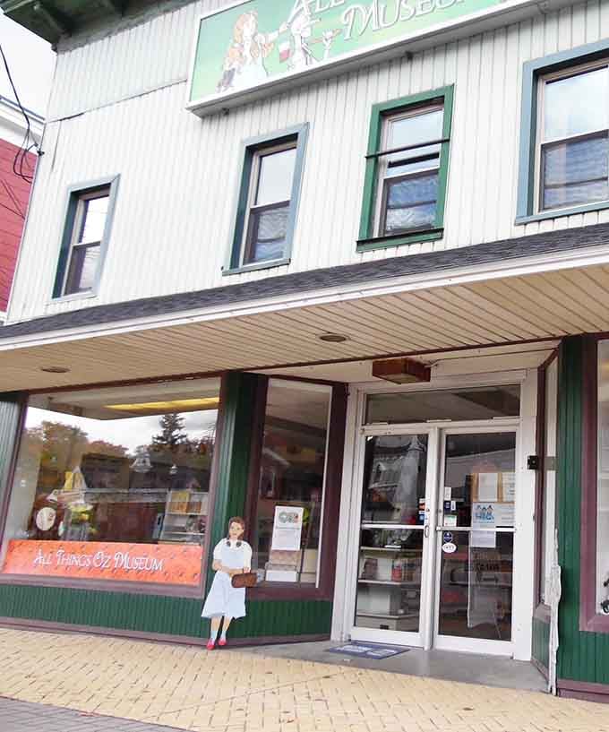 Dorothy stands guard outside, welcoming visitors to a museum that proves Kansas has nothing on upstate New York.