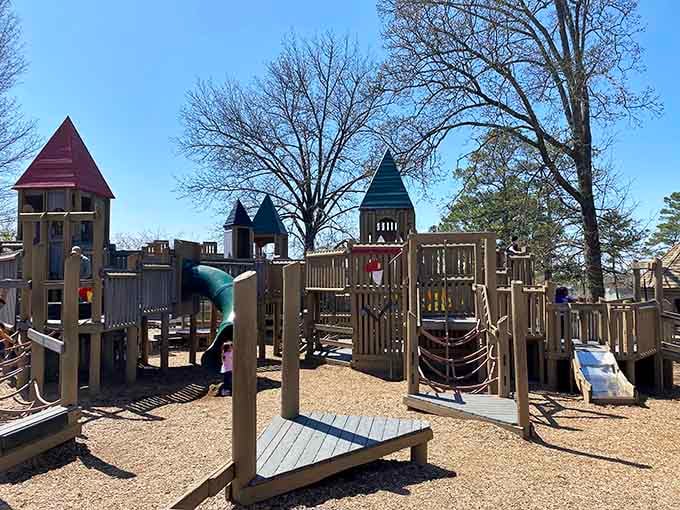 Multiple towers rise like a storybook kingdom come to life, complete with colorful turrets and endless adventure possibilities.