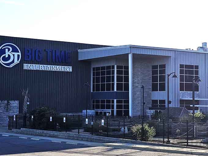 That modern industrial facade promises serious fun inside, and trust me, it delivers beyond expectations.