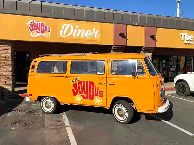 That bright orange VW bus isn't just decoration, it's the heart of a mission that feeds Phoenix's hungry souls.
