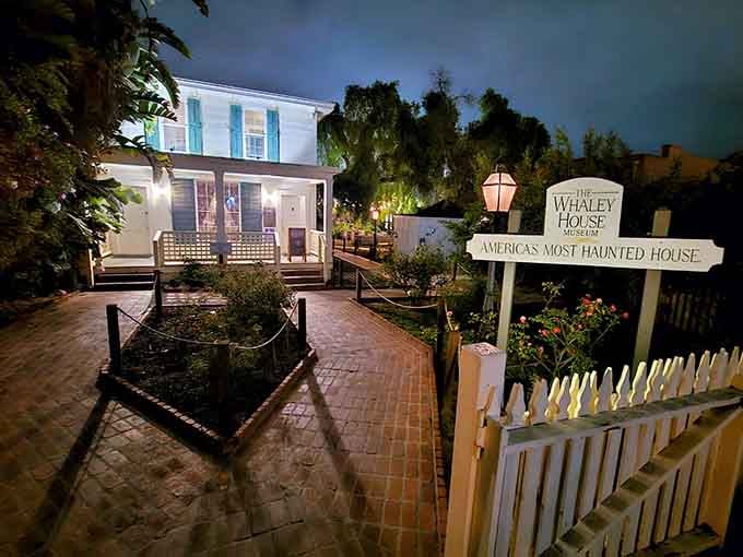 That sign isn't kidding around, this brick beauty holds America's most official haunted house designation from Uncle Sam himself.