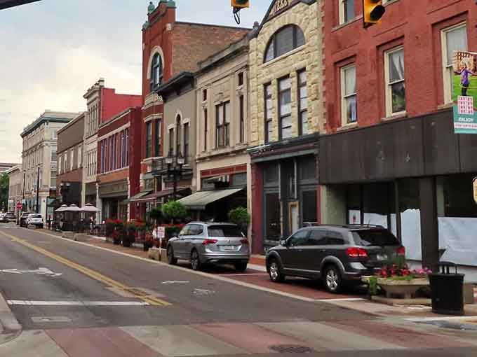 Historic downtown architecture that proves Indiana knows how to age gracefully, unlike your knees.