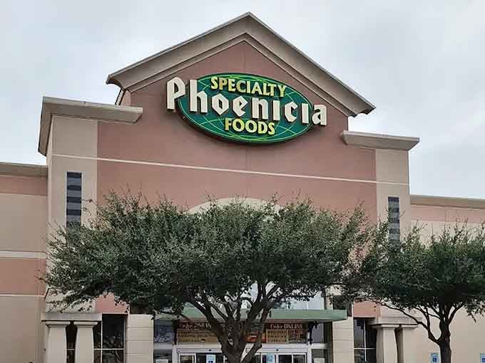 That distinctive green sign beckons like a culinary lighthouse guiding hungry shoppers to international flavor paradise.