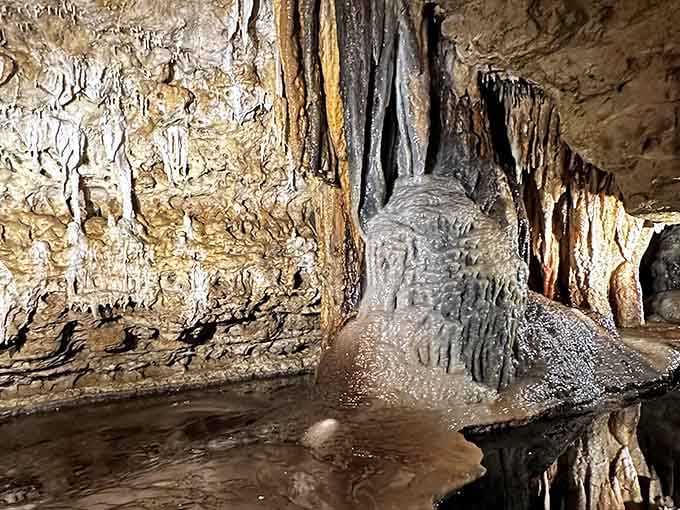 Nature's sculpture garden awaits beneath your feet, where limestone becomes art over millions of patient years.