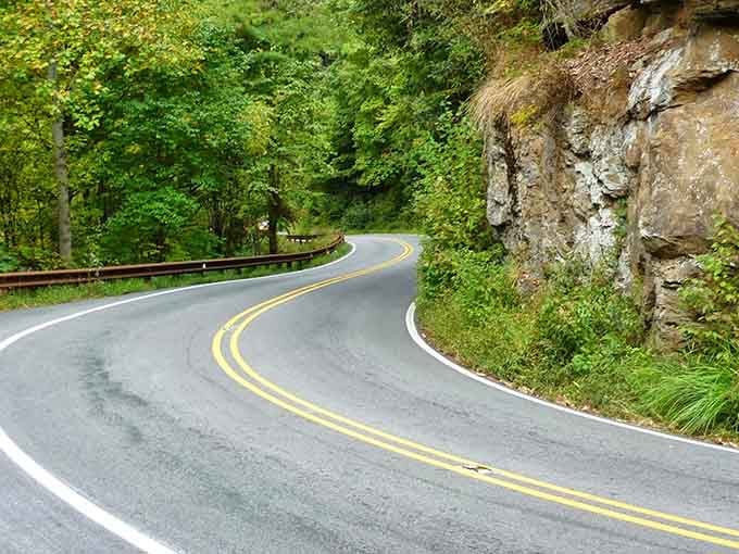 Every great adventure starts with a curve in the road that promises something wonderful just ahead.