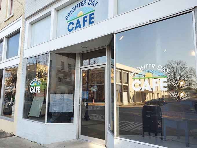 That cheerful blue signage isn't just a logo, it's a promise of happiness waiting inside.