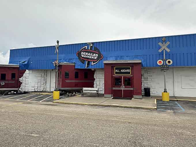 That red caboose isn't going anywhere, and honestly, neither will you once you see what's inside.