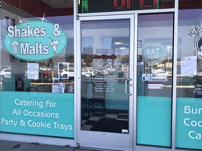That turquoise and white color scheme isn't just decoration, it's a promise of what awaits inside.