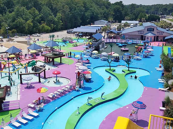 Those pink and turquoise colors look like a box of crayons exploded in the best possible way.