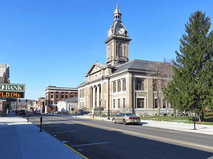 That courthouse clock tower has been keeping time since your grandparents were young, still standing proud and beautiful.
