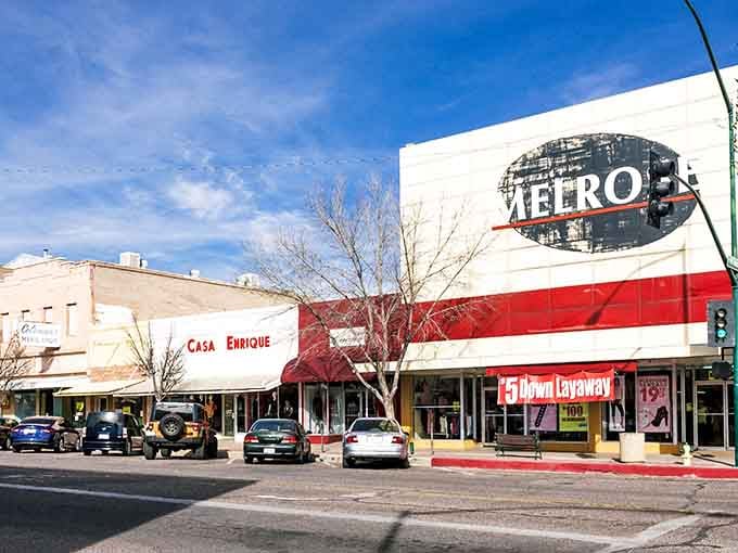 Classic storefronts line this charming street where your retirement dollars stretch as far as the desert sky.