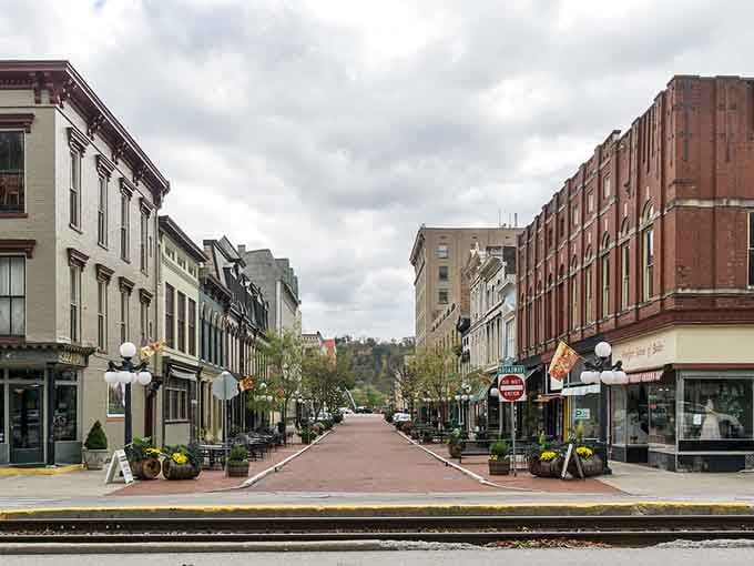 Historic storefronts line both sides of this walkable downtown where neighbors still know your name by heart.