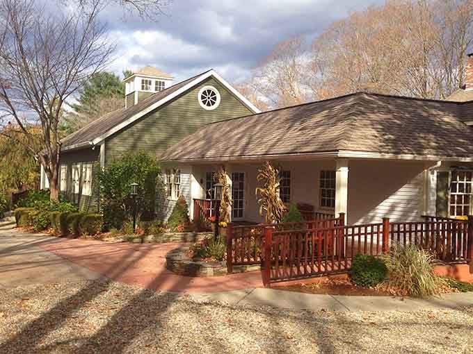 Autumn leaves and country charm frame this hidden gem where serious steakhouse magic happens inside.