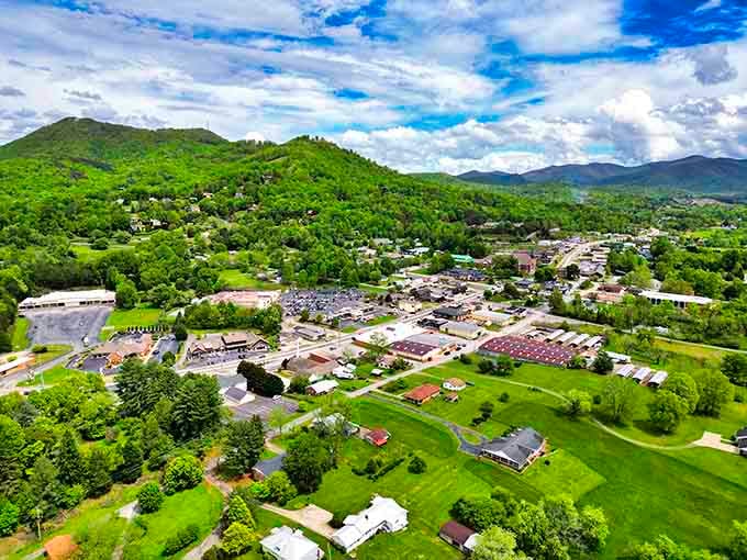Those Blue Ridge peaks cradling this valley create a backdrop that makes every morning feel like vacation.
