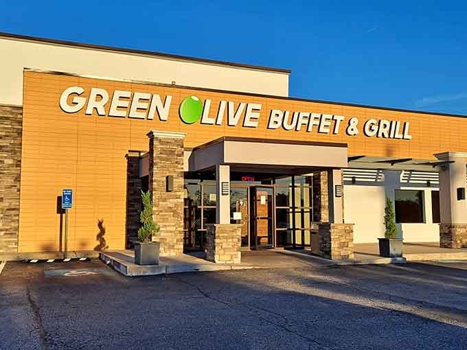 Golden hour lighting makes everything look better, especially a restaurant about to feed you magnificently well.