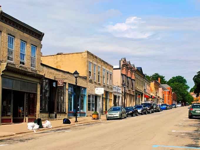 Historic storefronts line up like old friends waiting to share stories over coffee and homemade pie.