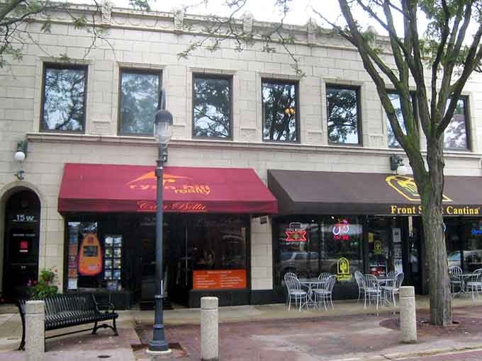 Those outdoor cafe tables are calling your name louder than your couch ever could on Saturday morning.
