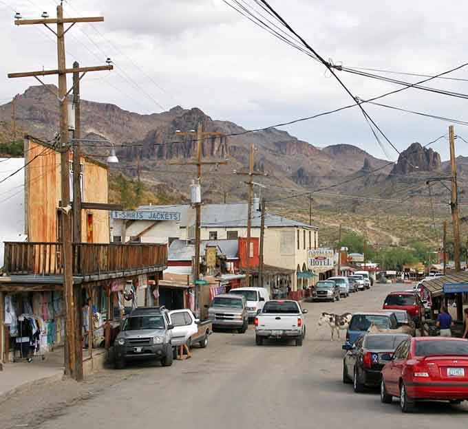 Those dramatic mountain peaks frame the town like nature's own picture postcard from the Old West.