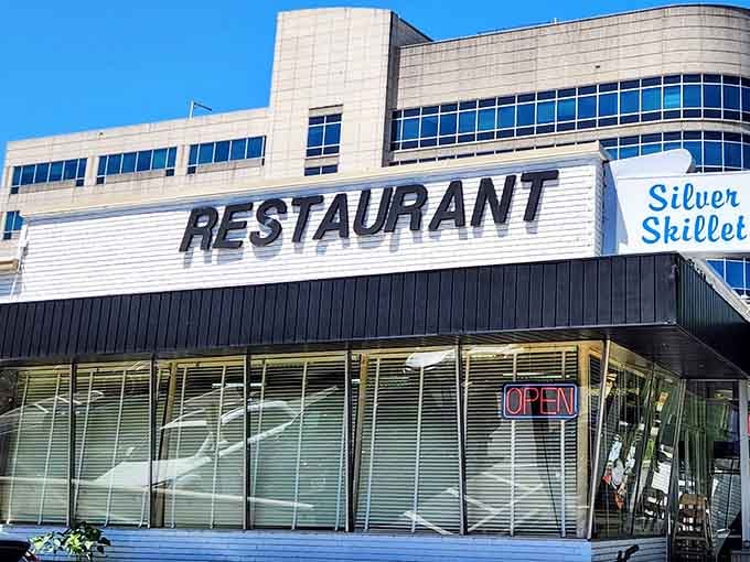 When a diner proudly displays "RESTAURANT" in bold letters, you know they're serious about feeding people right.
