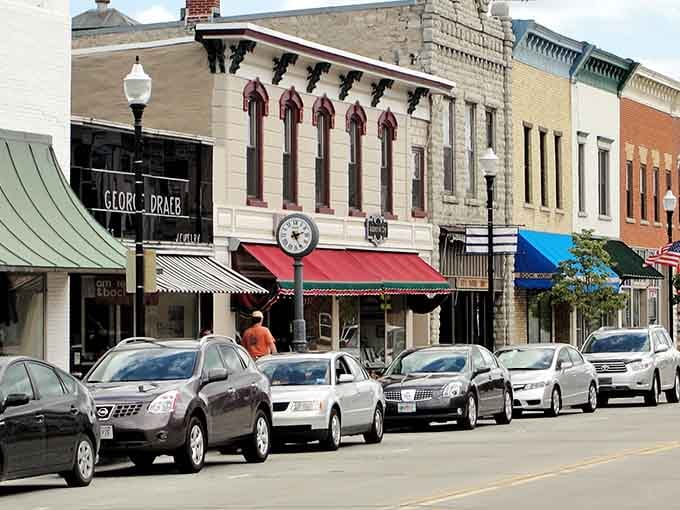 Historic architecture meets modern life on these walkable blocks where every awning tells a different story.