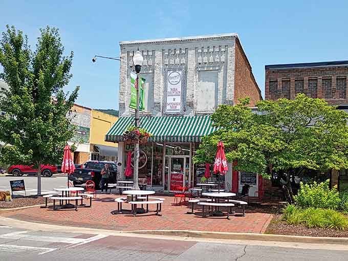 The town square setting proves some things improve with age, like fine wine and classic American diners.