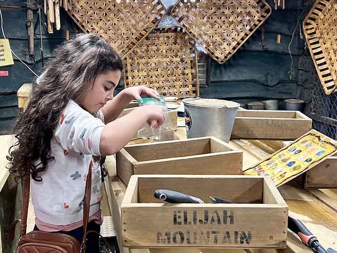 Young prospectors work with the focus of seasoned miners, proving treasure hunting never goes out of style.