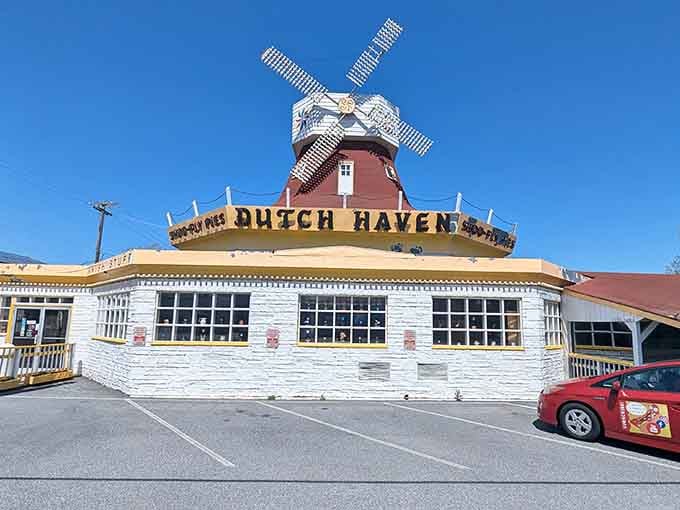 The cheerful exterior promises good things inside, and spoiler alert: it absolutely delivers on that promise every time.