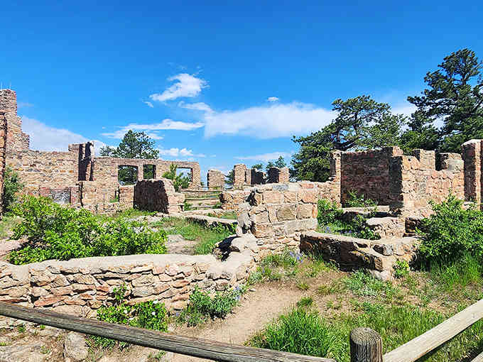 Walking through these ruins feels like stepping into a history book that someone left out in the rain.
