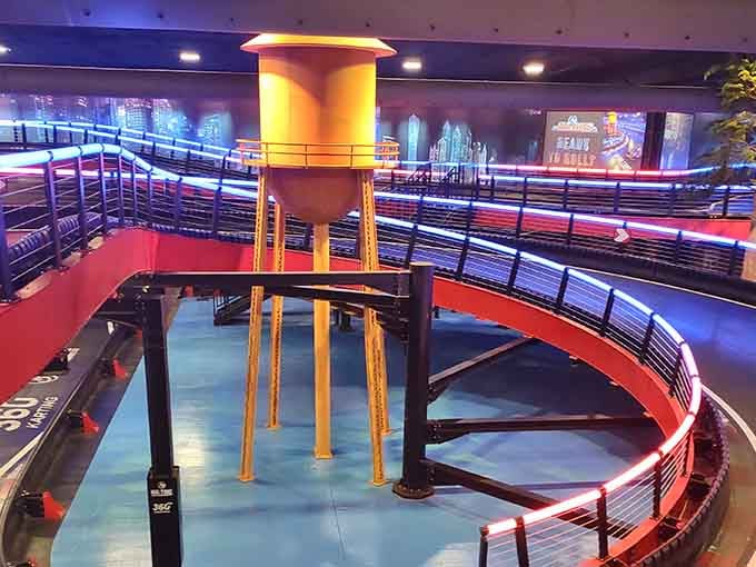 Multi-level racing tracks that look like they belong in a futuristic movie, right here in Alabama.