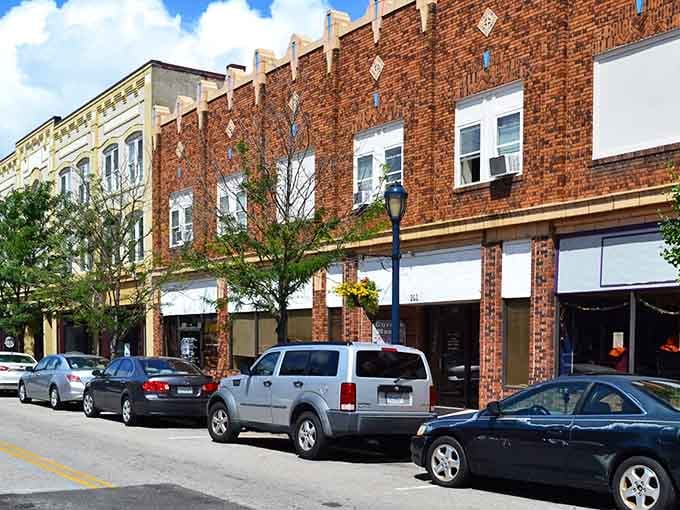Historic storefronts line streets where parking is plentiful and your wallet doesn't need therapy afterward.