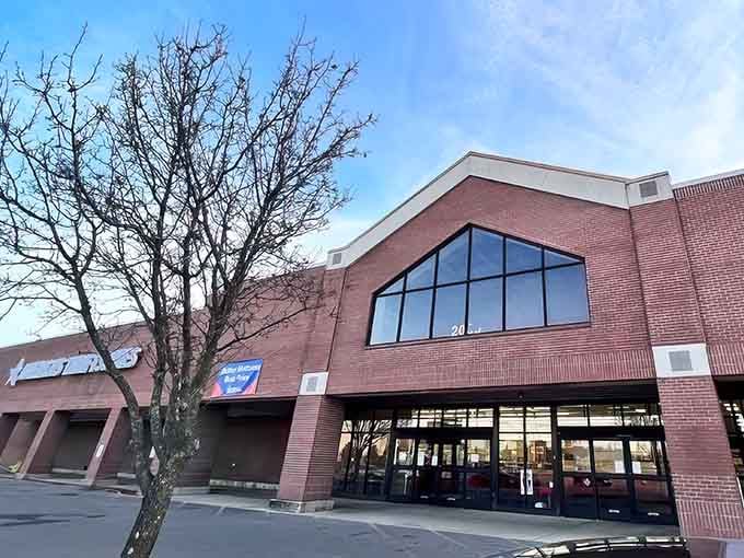 Natural light hits the building just right, practically illuminating the path to incredible deals waiting inside those doors.